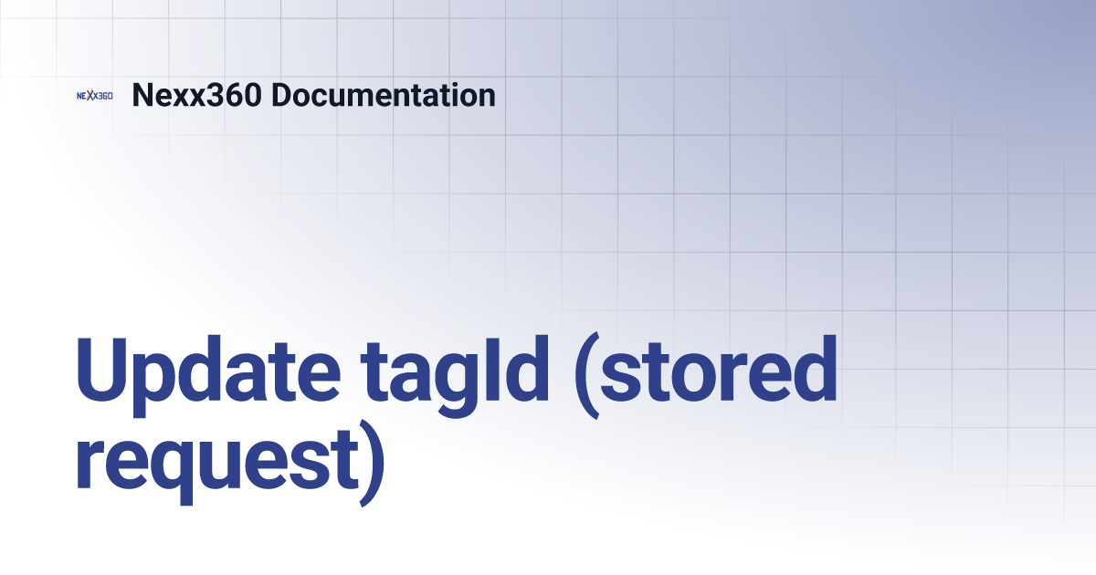 Update placement (stored request) | Nexx360 Documentation